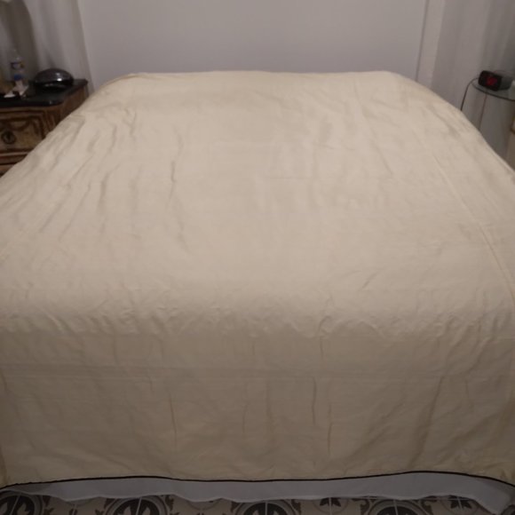 LISA SEALE | Bedding | Dupioni Silk King Duvet Cover Gold Cream Custom ...